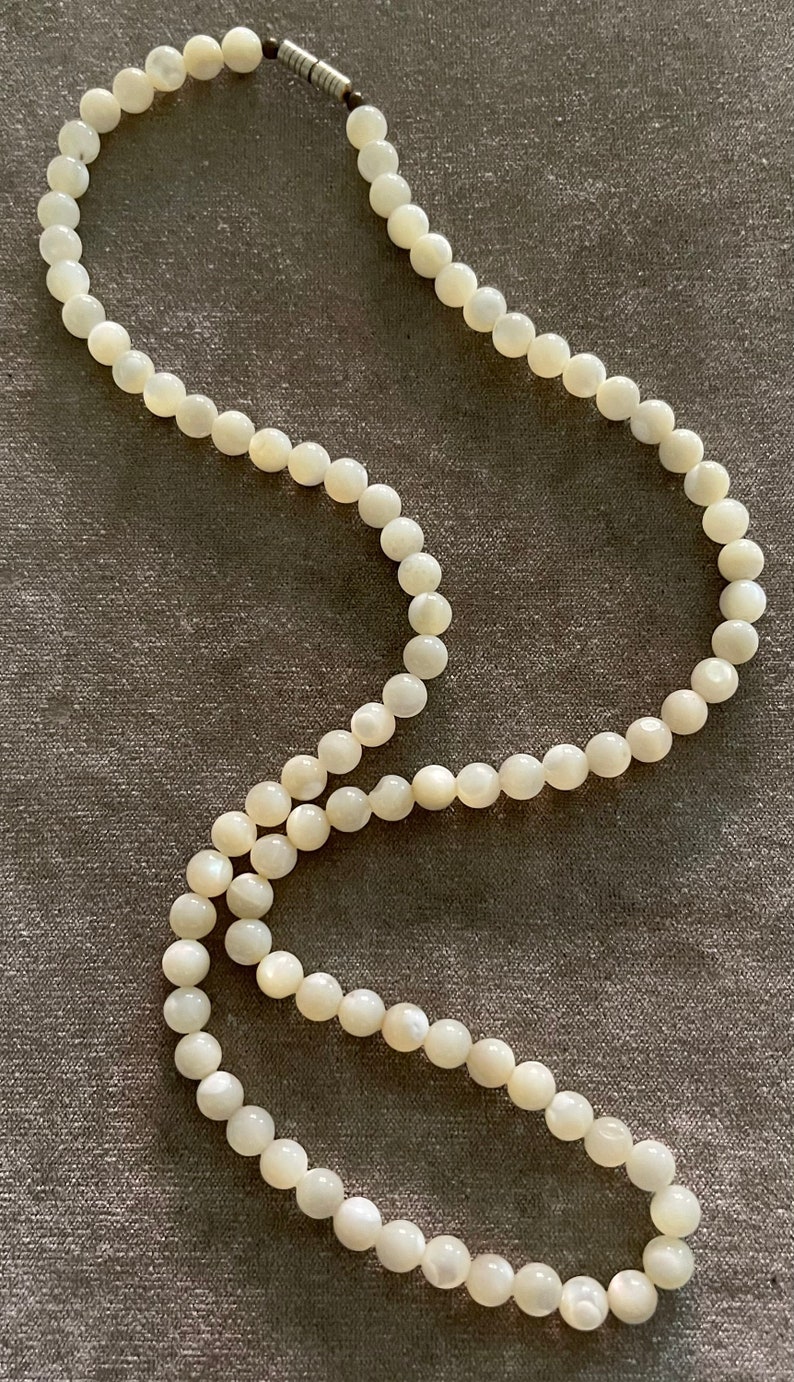 Mother of Pearl Pearlette Bead Necklace - Etsy