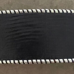 Biker Jerry Van Amburg Leathers CZ Blue Snake Skin Bracelet - Etsy