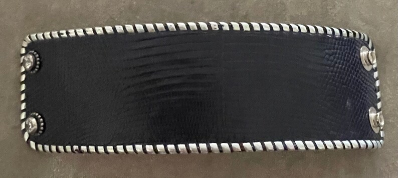 Biker Jerry Van Amburg Leathers CZ Blue Snake Skin Bracelet - Etsy