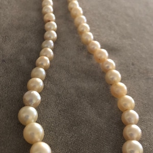 Vintage Genuine Gradual Child’s Pearl Necklace - Etsy