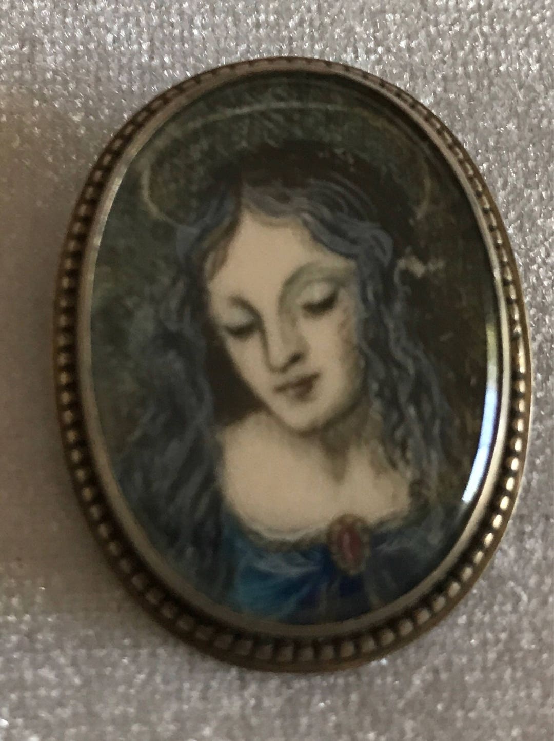 Vintage Sterling Portrait of a Lady - Etsy