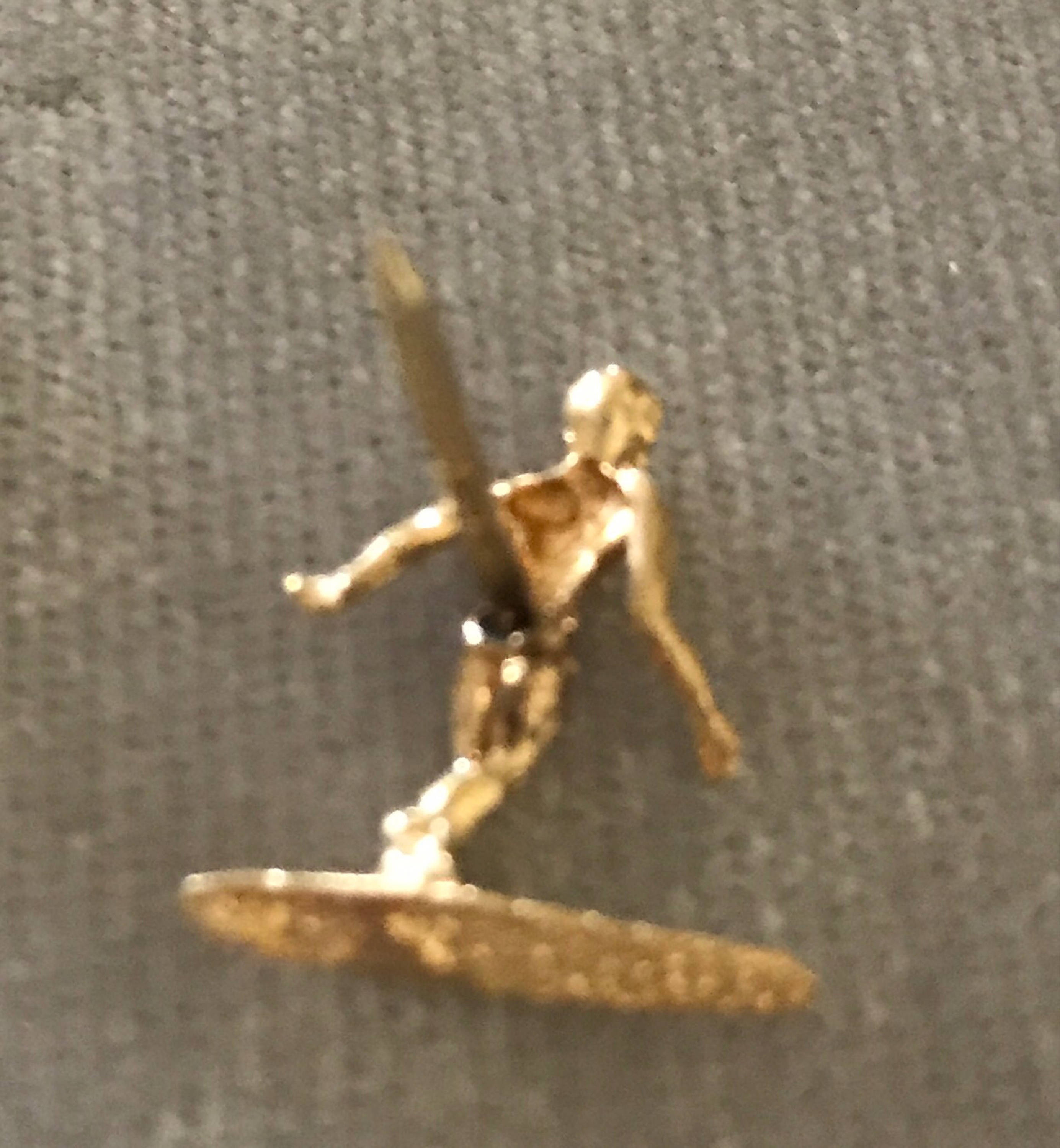 Wonderful 14K Surfer Surfing Tie Pin - Etsy