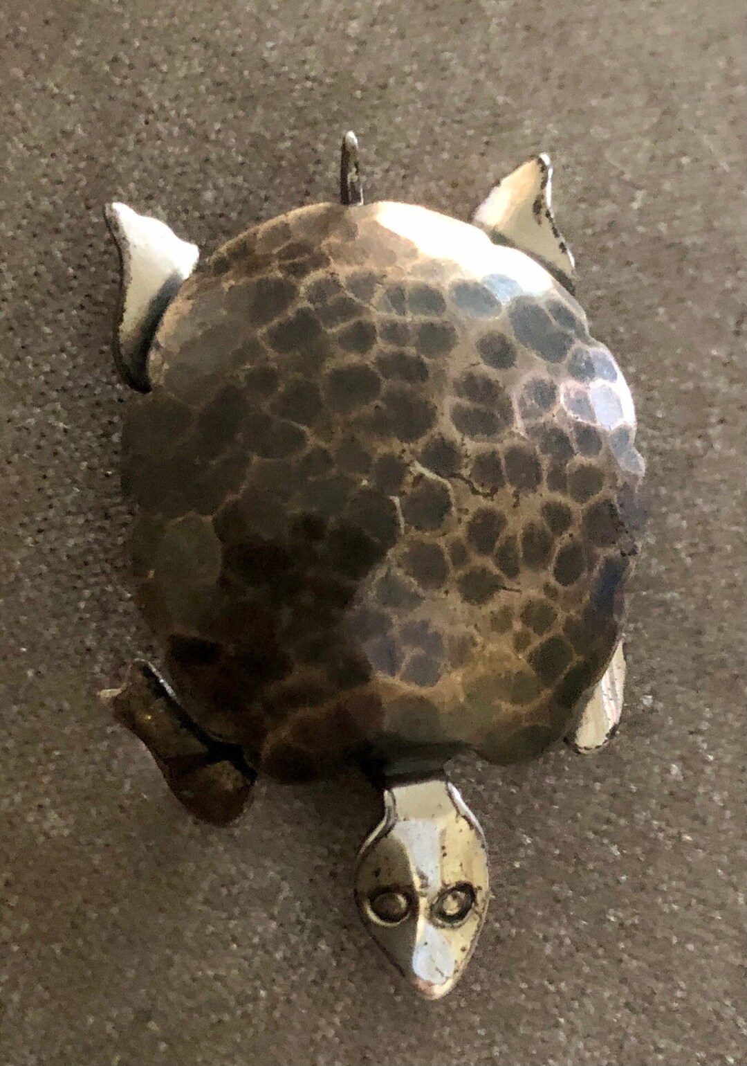 Vintage Sterling Otto Robert Bade ORB Mid-Century Modern Hammered Back ...