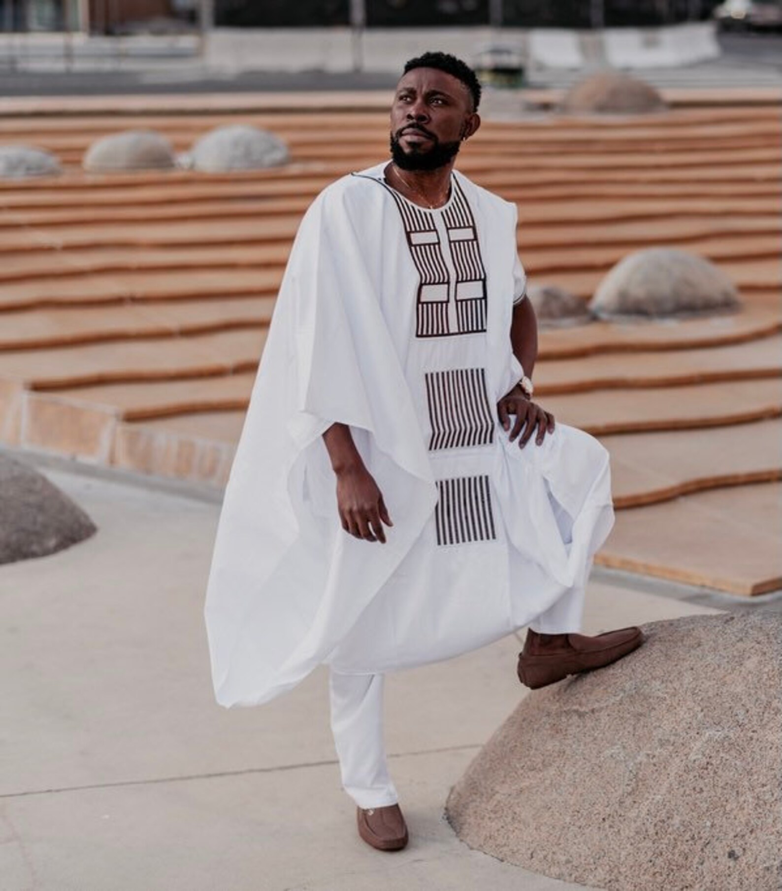 African Agbada Set, Matching Shirt, Agbada Vest, and Pant. African Men ...