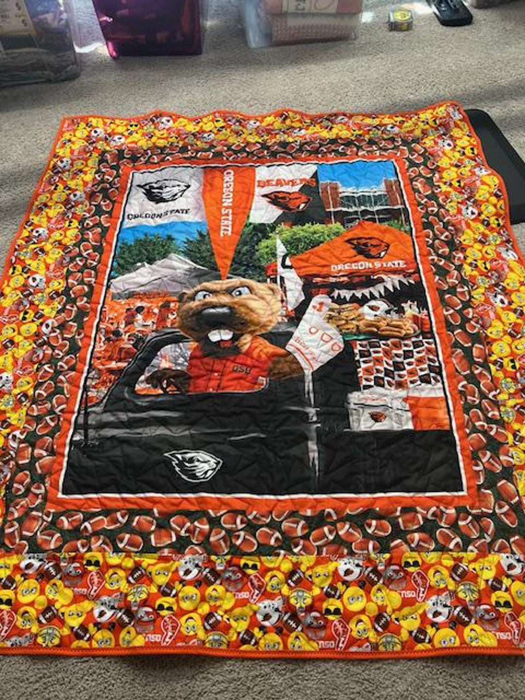 Oregon State Quilt Warm and Fuzzy - Etsy