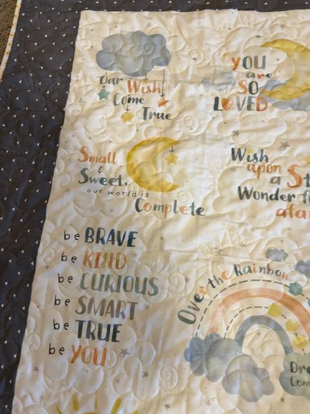 Sun Moon and Stars Quilt Warm and Cozy - Etsy