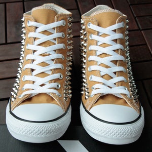 Genuine CONVERSE Burnt Honey With Studs All-star Chuck Taylor Sneakers ...
