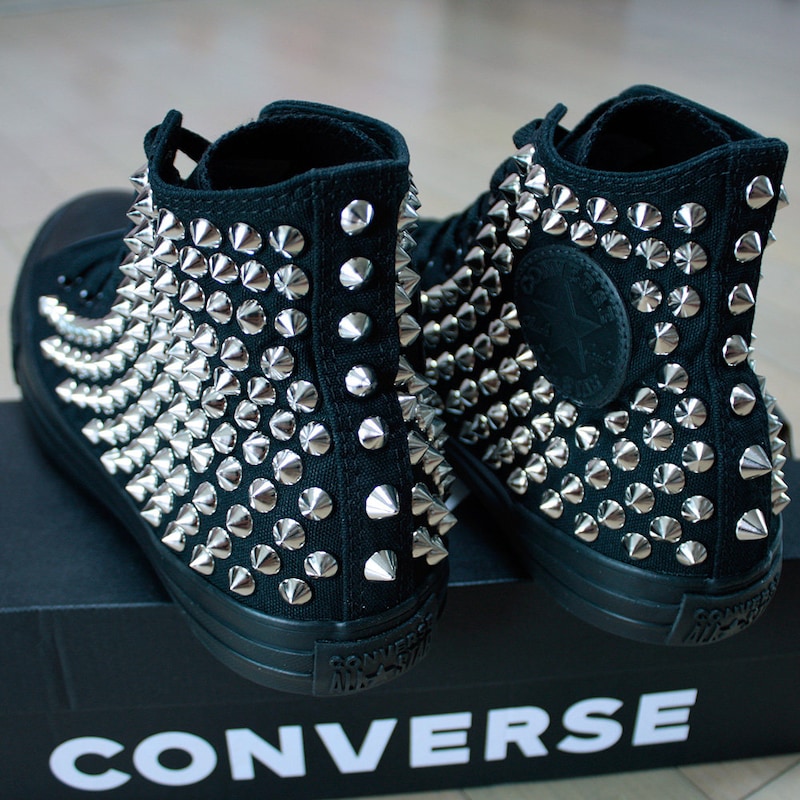 Black Converse - Etsy