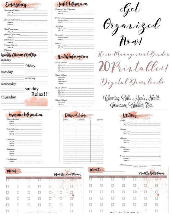 Organized Binder Checklist