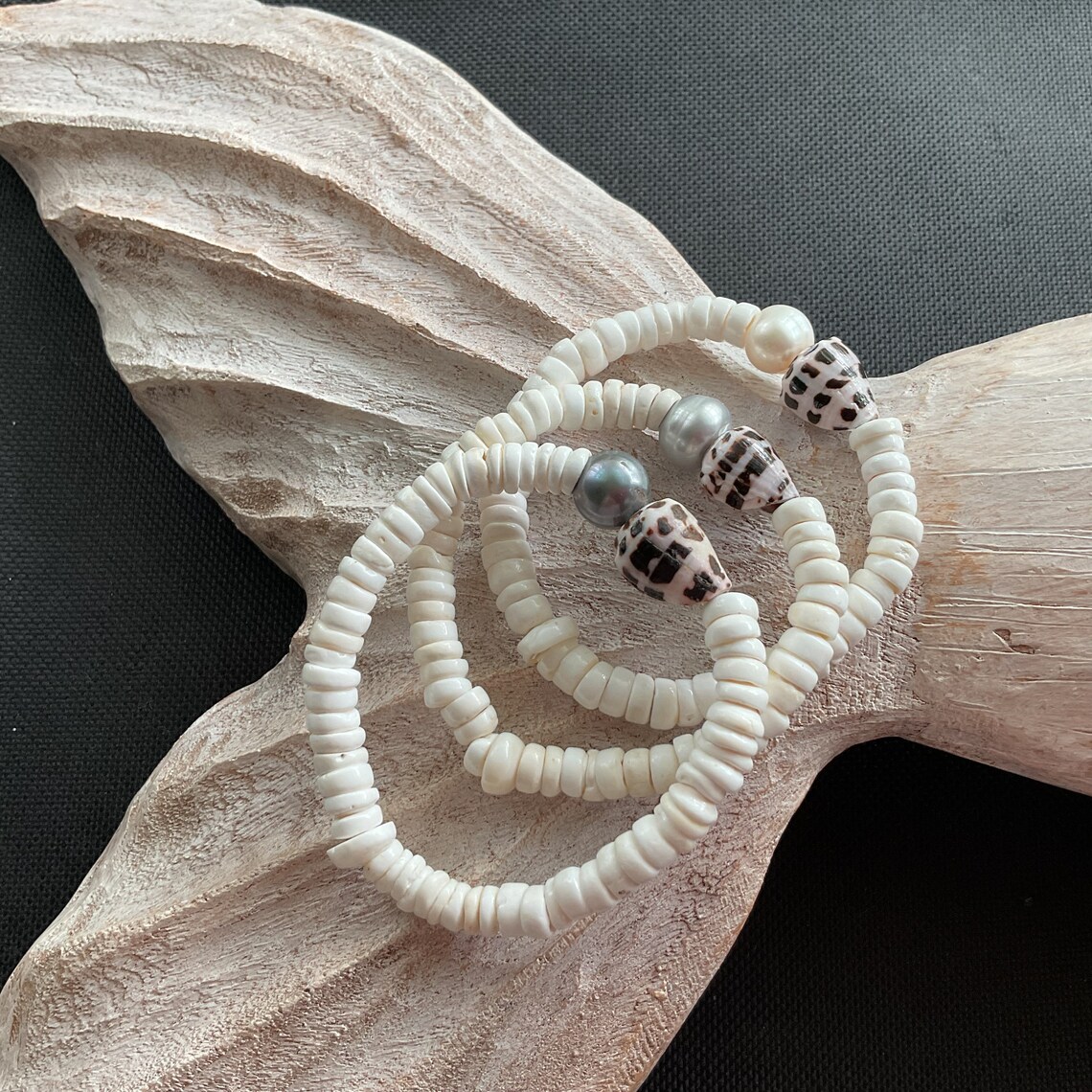 Puka Shell Bracelet Hawaiian Cone Shell & Xtra Large - Etsy