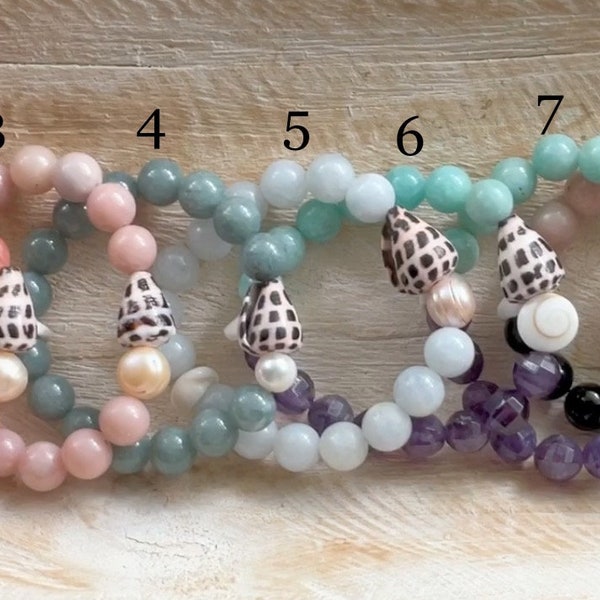 Shell Bead Bracelet - Etsy