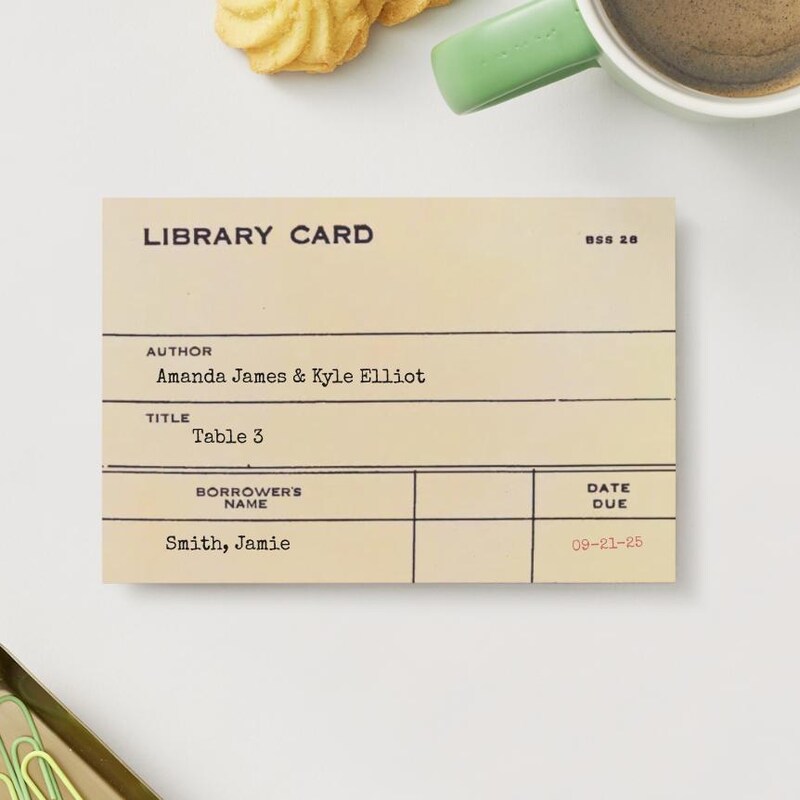 Library Cards - Etsy