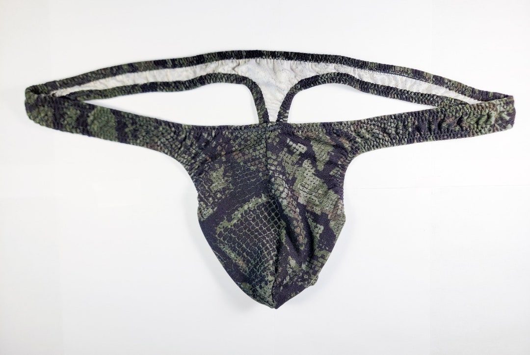 Mens Snakeskin Thong Underwear - Etsy