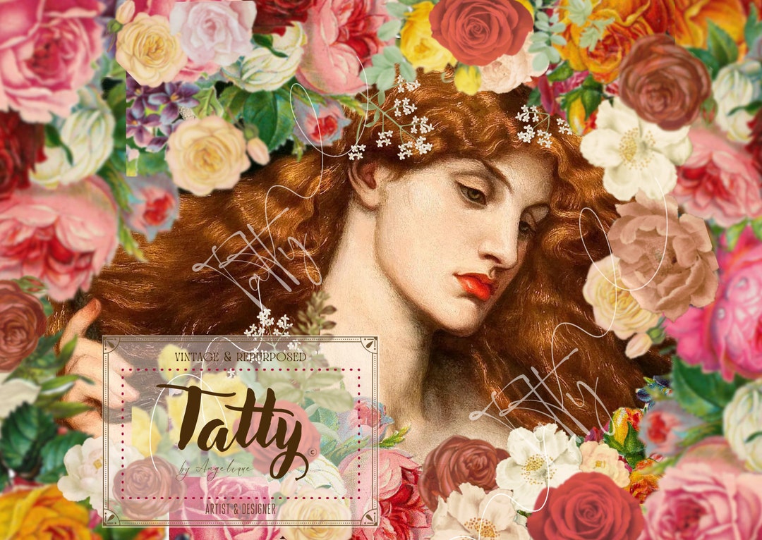 Baroque + Victorian Inspired - Digital Mixed Media Collage Designed ...