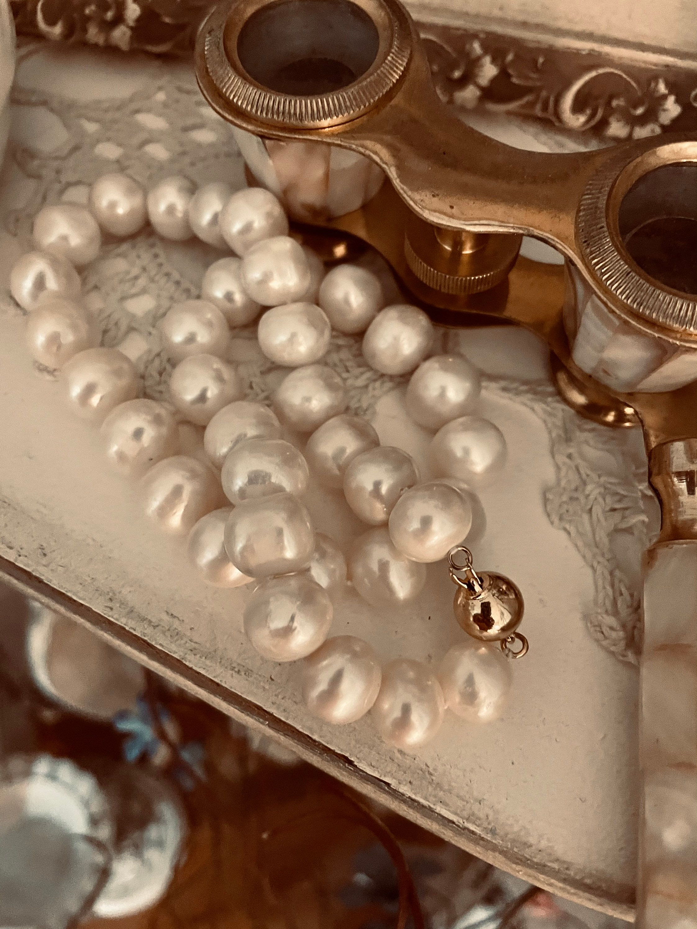 Collier de perle de mer du Sud | Etsy