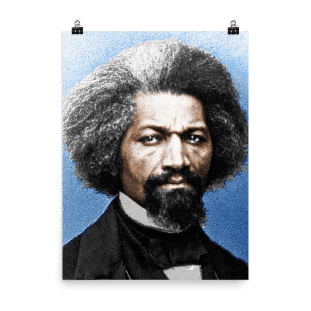 Frederick Douglass Painting in Color Poster - Etsy