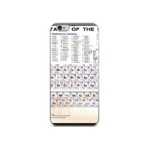 Nerd Geek Periodic Table of the Elements Vintage Chart Warm iPhone Case ...