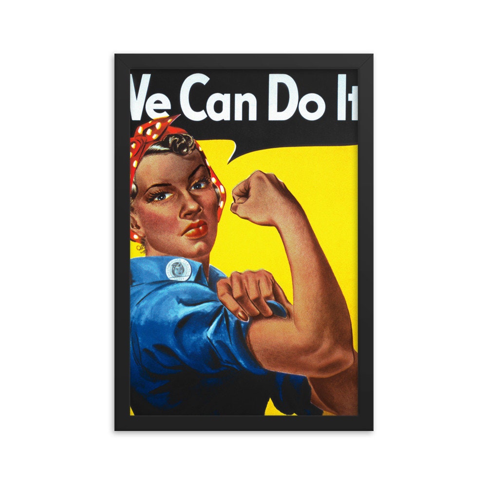Rosie the Riveter Vintage Ethnic Framed Poster - Etsy