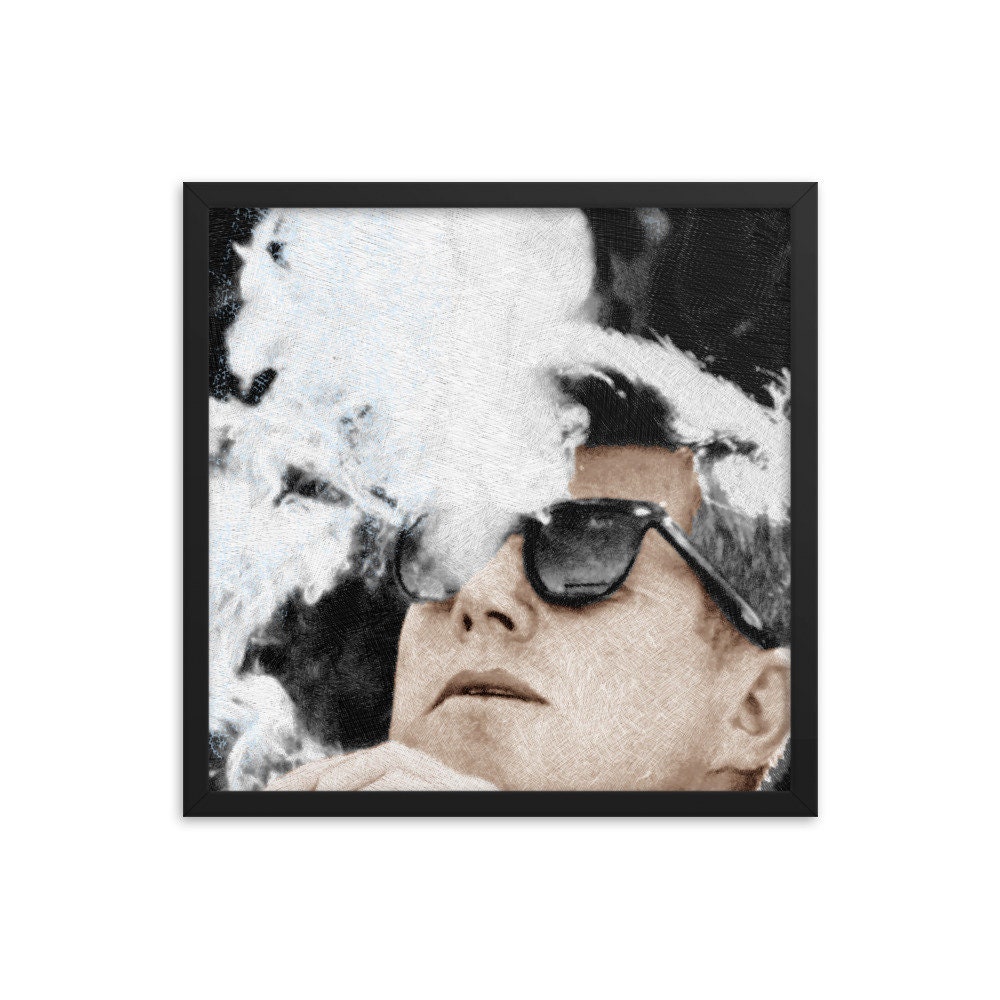 Cool President John F. Kennedy Framed Poster - Etsy