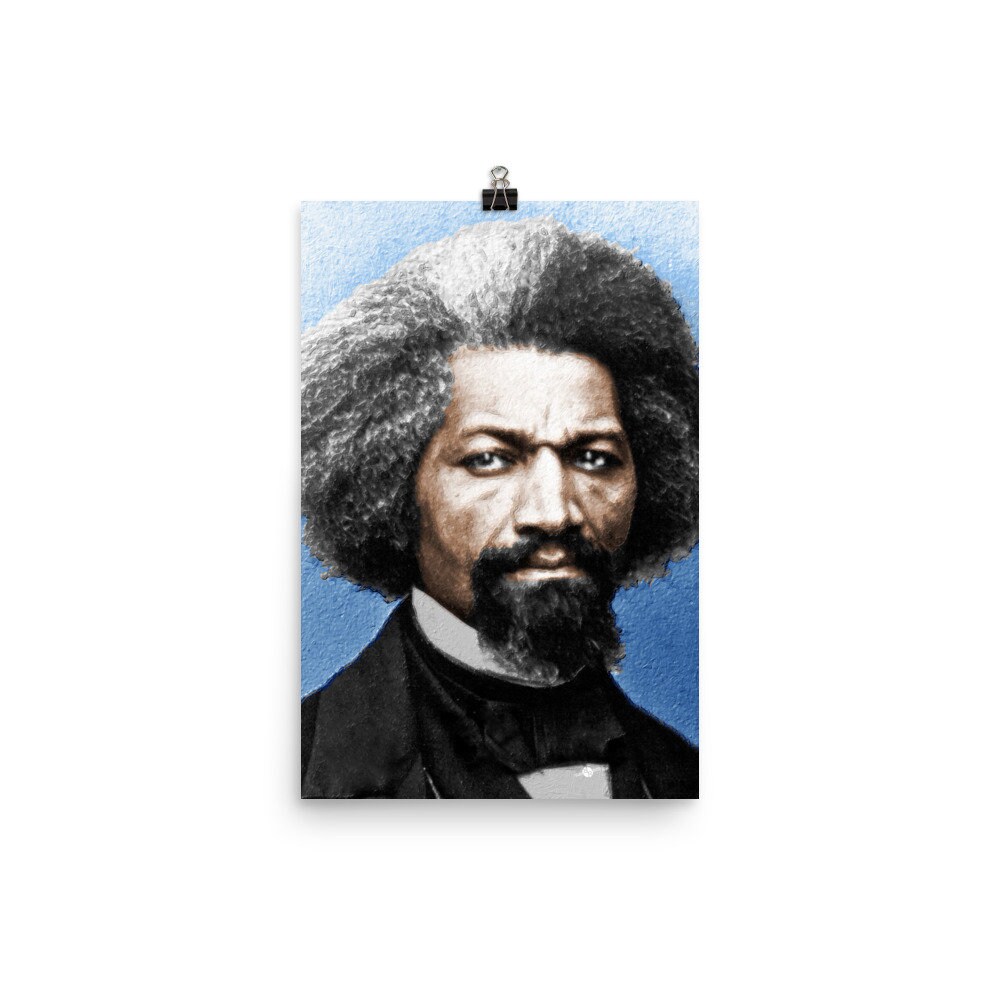 Frederick Douglass Painting in Color Poster - Etsy