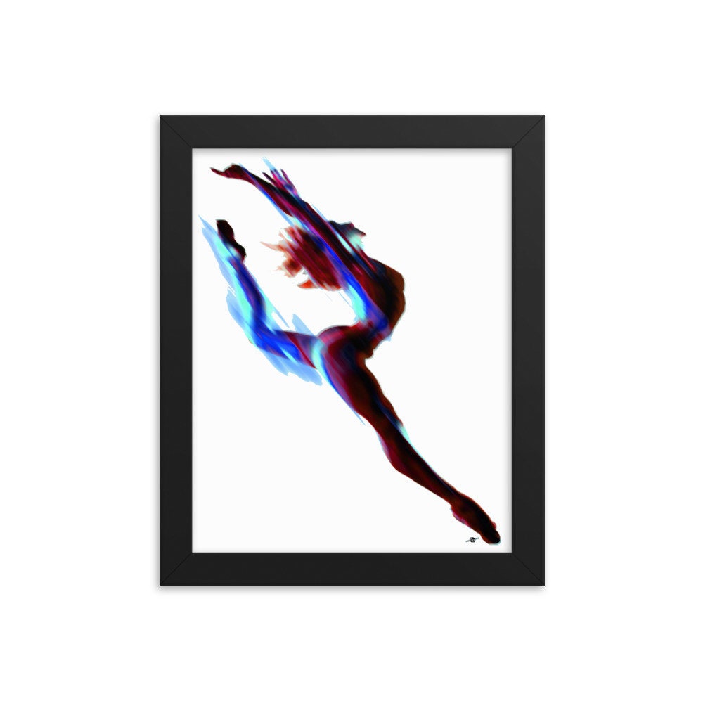 Tiny Dancer Acrylic Painting Dancing Dance Gymnastics Love Enhanced ...