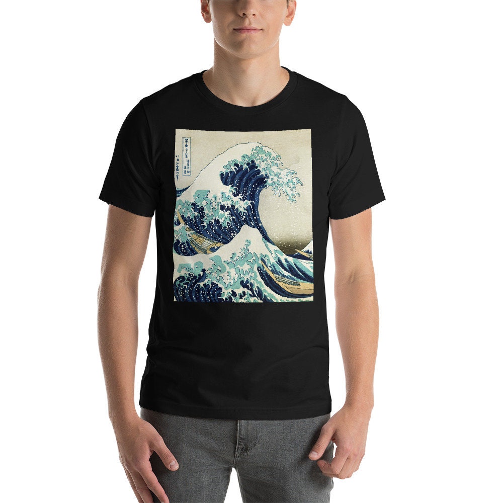 Asian Wave the Great Wave Japan Japanese Art Ocean Water Sea Apparel ...
