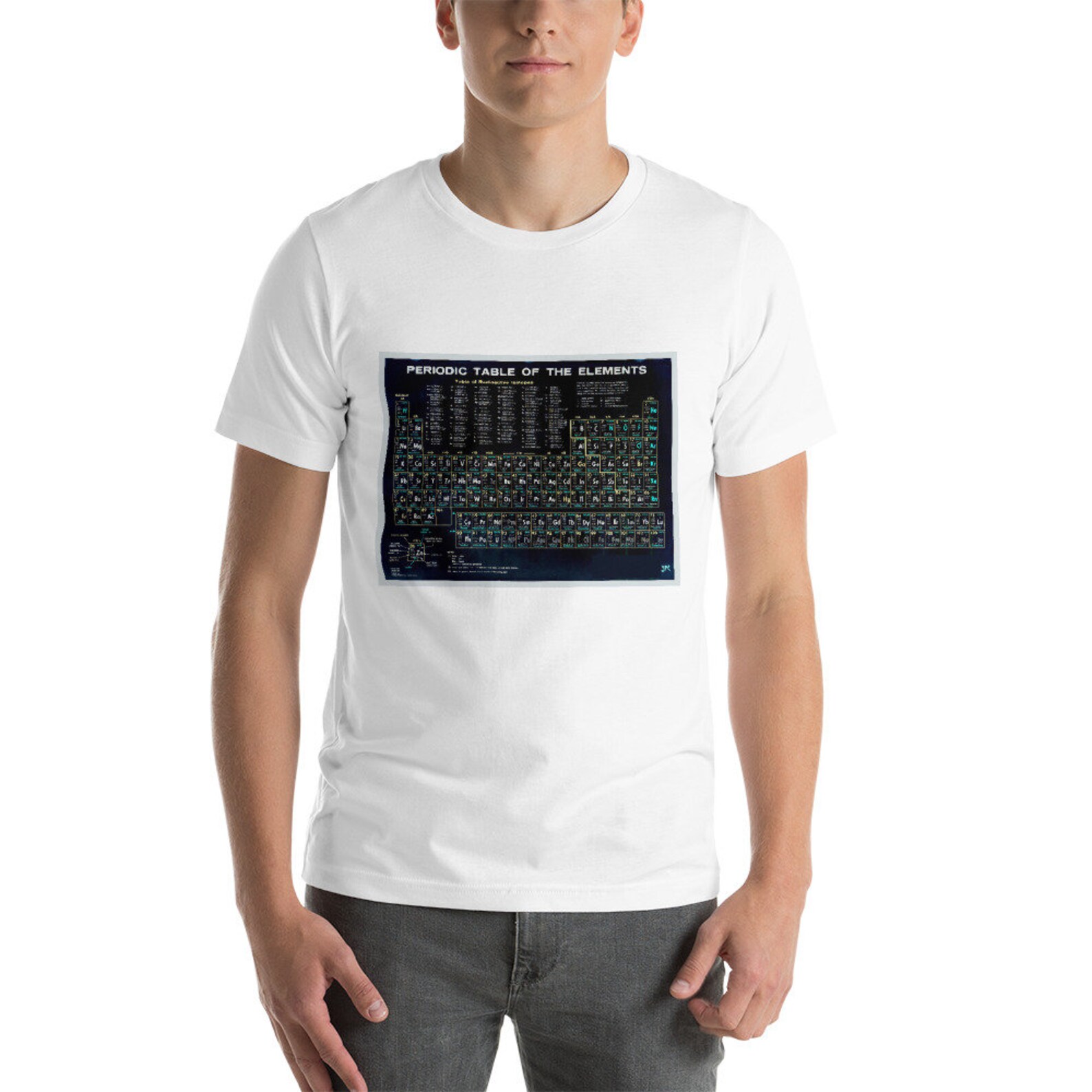 Nerd Geek Periodic Table of the Elements Vintage Chart Black Short ...
