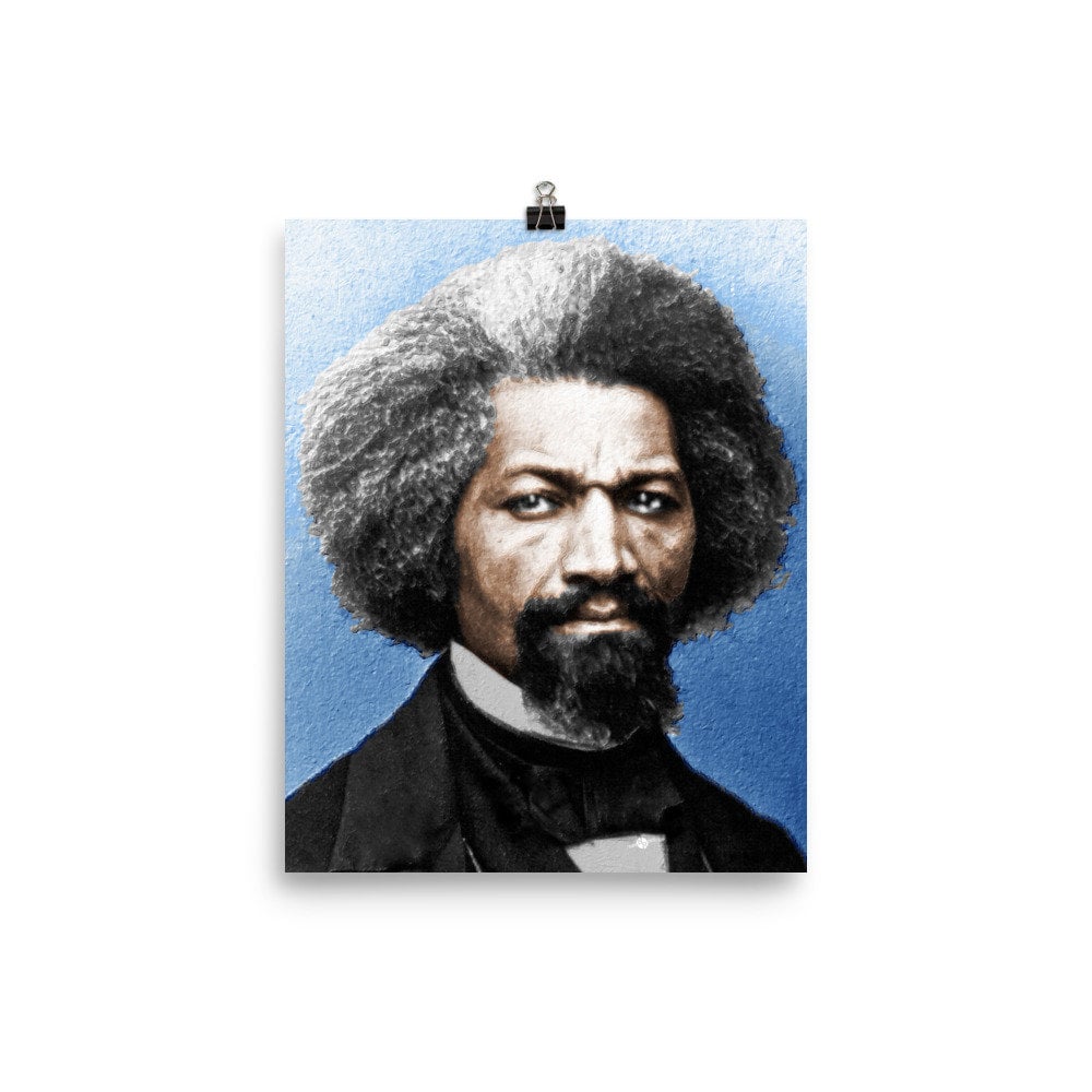 Frederick Douglass Painting in Color Poster - Etsy