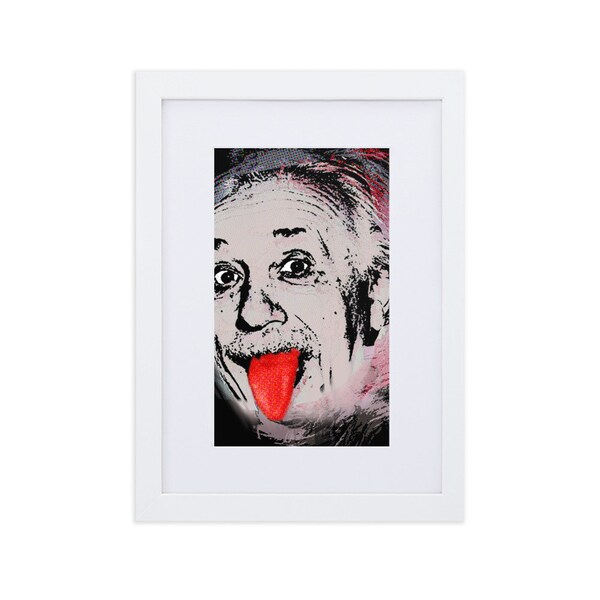 Albert Einstein Tongue Poster - Etsy