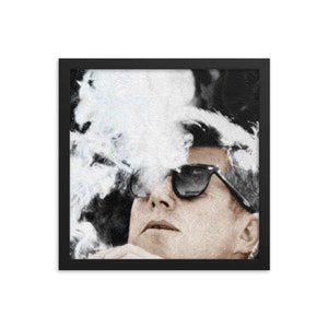 Cool President John F. Kennedy Framed Poster - Etsy