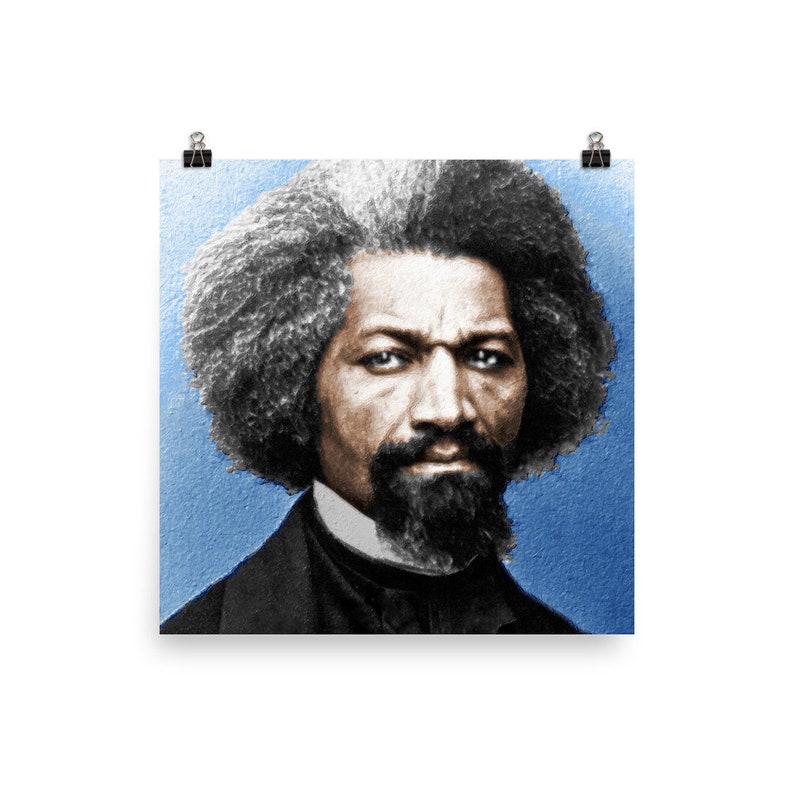 Frederick Douglass Painting in Color Poster - Etsy