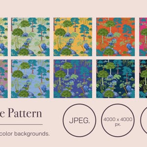 Jungle Seamless Pattern for Fabric Print, Wallpaper, and Home ...