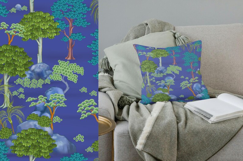 Jungle Seamless Pattern for Fabric Print, Wallpaper, and Home ...