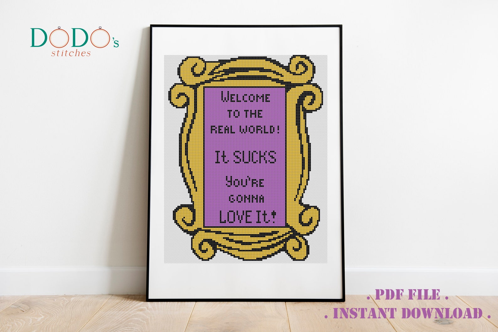 Friends Cross Stitch Pattern, TV Show, Home Decor, Counted X Stitch ...