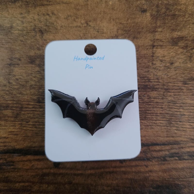 Bat Pin - Etsy