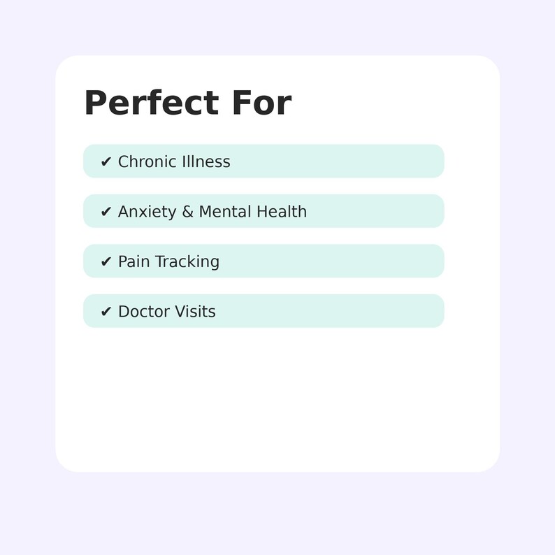 Monthly Health and Symptom Tracker Printable | Mental Health, Pain ...