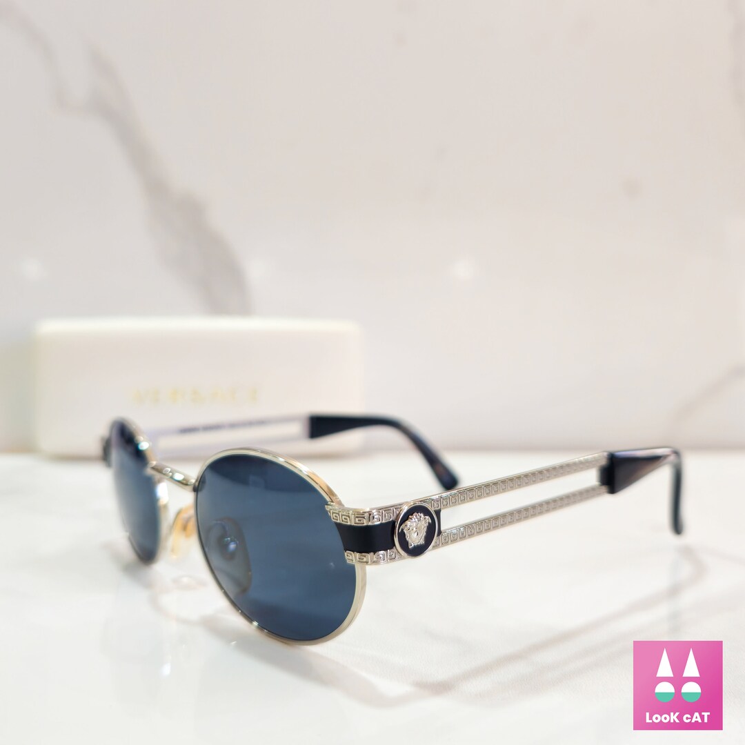 Gianni Versace S 68 Vintage Sunglasses Frame Occhiali Gafas 90s Y2k NOS ...