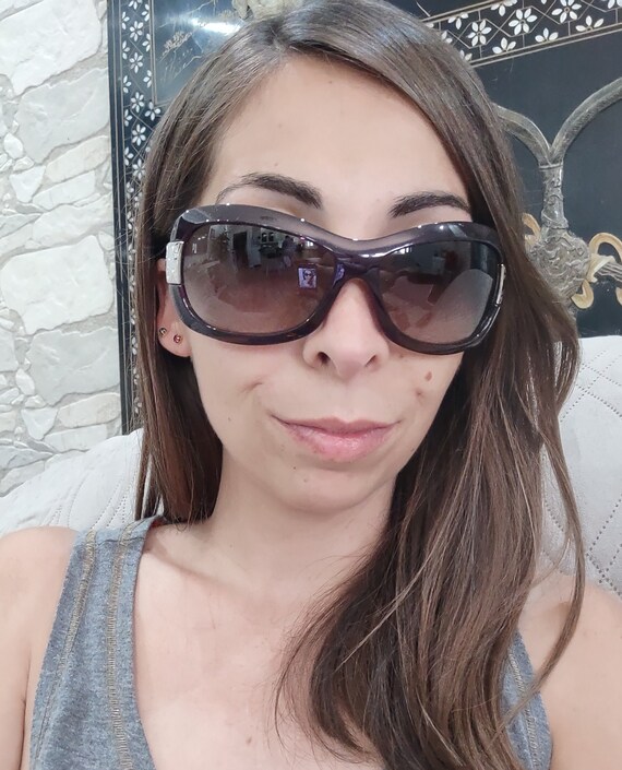Versace 4136 vintage sunglasses Y2K wrap shield occhi… - Gem