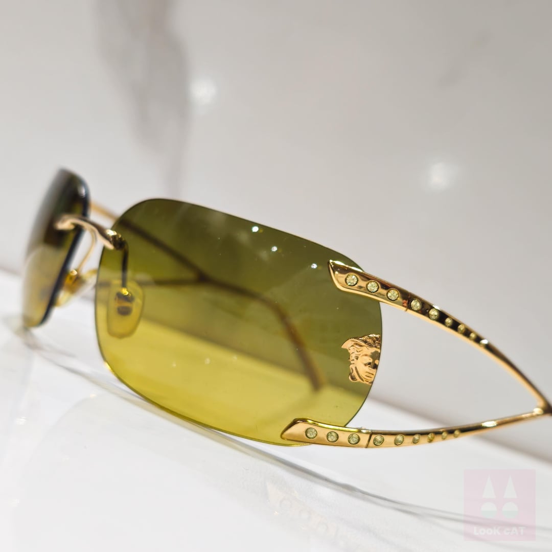 Versace Vintage Sunglasses N86 Y2K Iconic Rimless Occhiali Gafas 90s ...