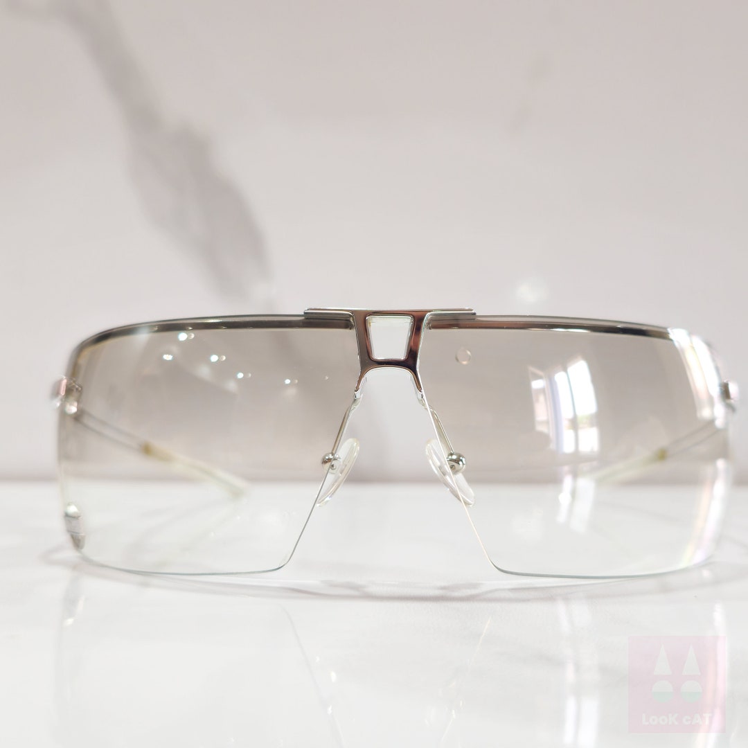 Christian Dior STUNT Vintage Sunglasses Wrap Shield Wraparound Occhiali ...