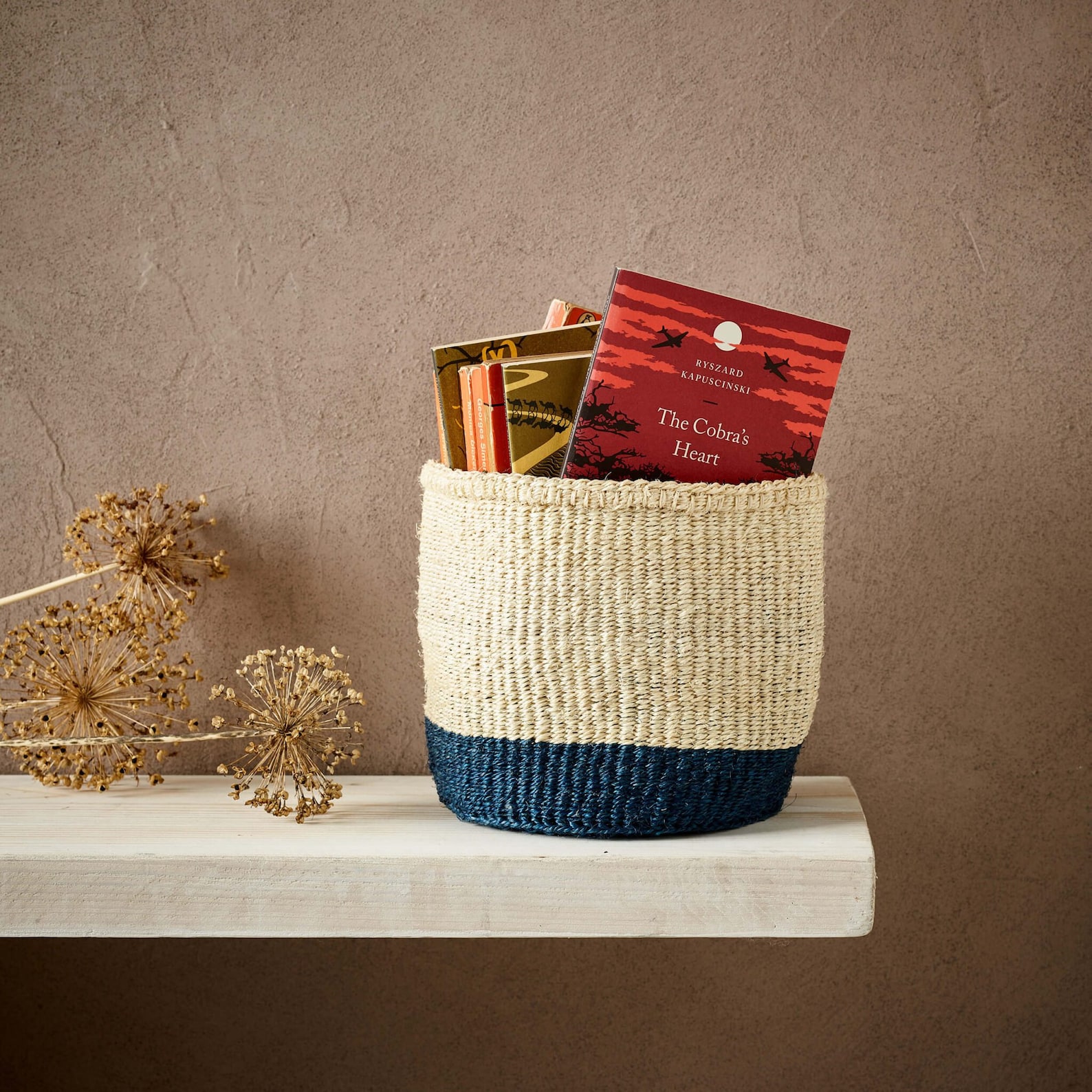 Navy Blue Storage Baskets | Woven Baskets | Handmade Storage Basket ...