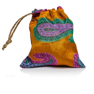 Recycled Sari Gift Bags, Reusable Gift Bags, Ethical Gift Bags, Eco ...