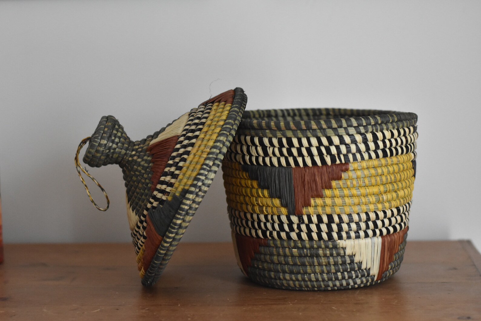 Ugandan Storage Baskets Ethnic Lidded Baskets Ethical - Etsy