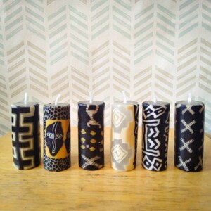 African Mini Candles - Fairtrade and Ethical Candle Set - Small Dinner ...