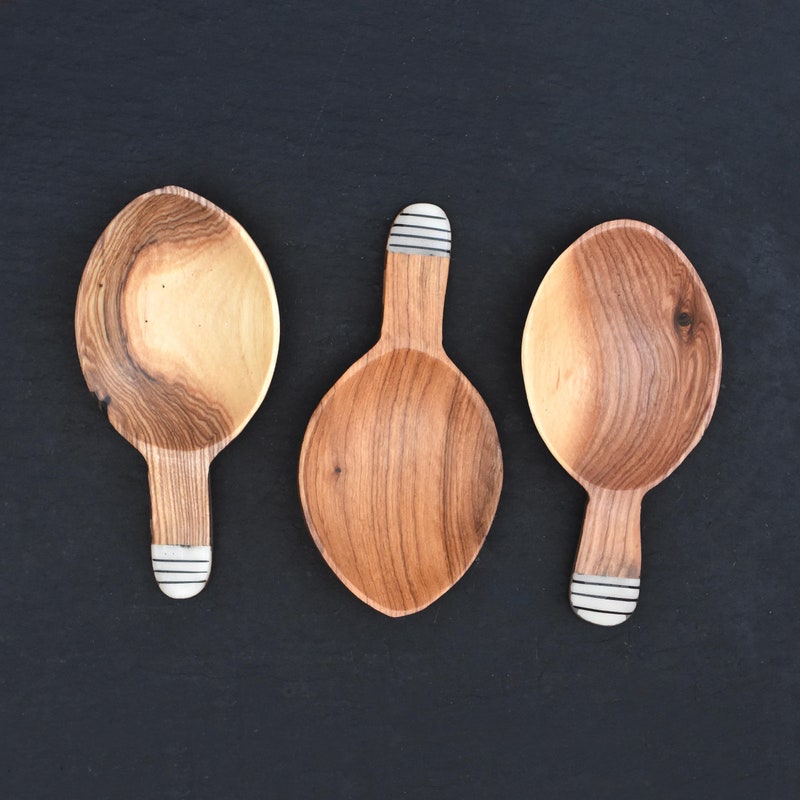 Coffee Spoon Wooden Handle - Etsy UK