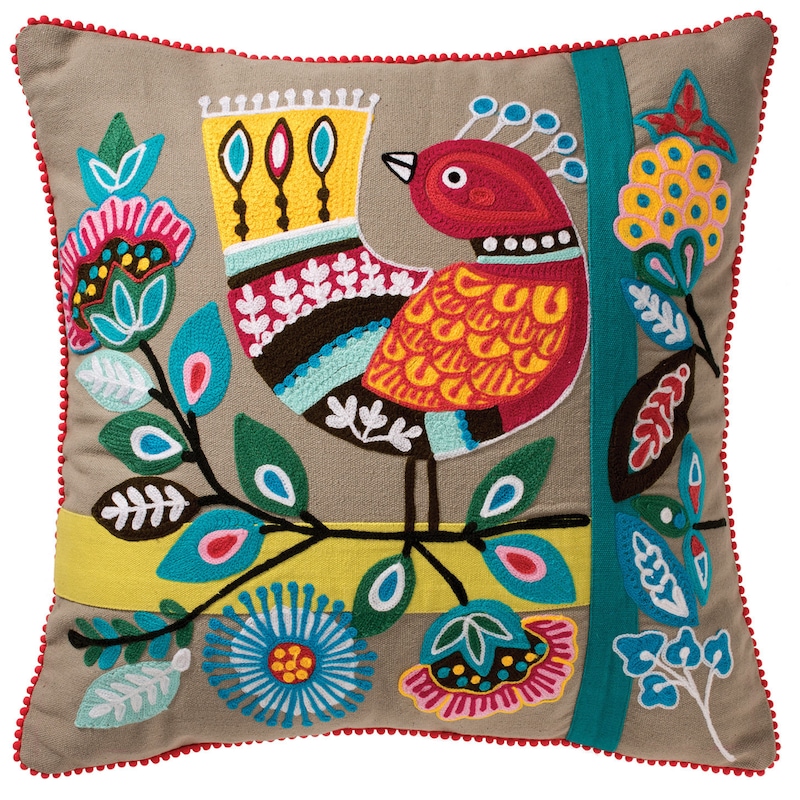 Bird Cushion - Etsy