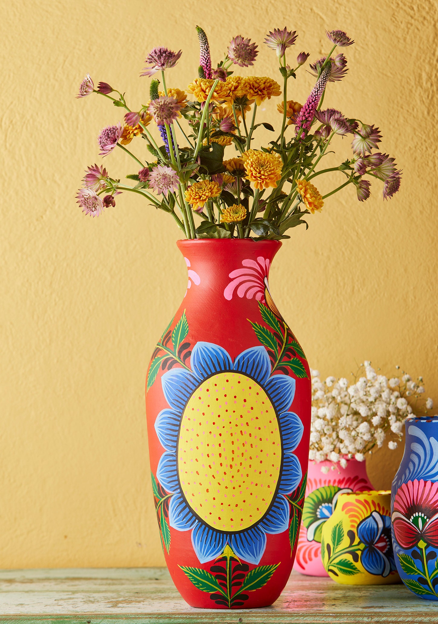 Colourful Hand-painted Vases, Sustainable, Fair Trade and Vibrant Décor ...