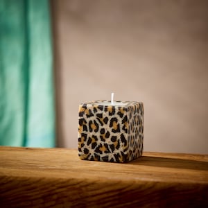 Leopard Print Pillar Candles - Fair Trade African Animal Print Candles ...