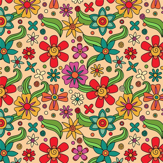 8678 4 Stretch Way Newest Flower Print for Your 21 SS | Etsy