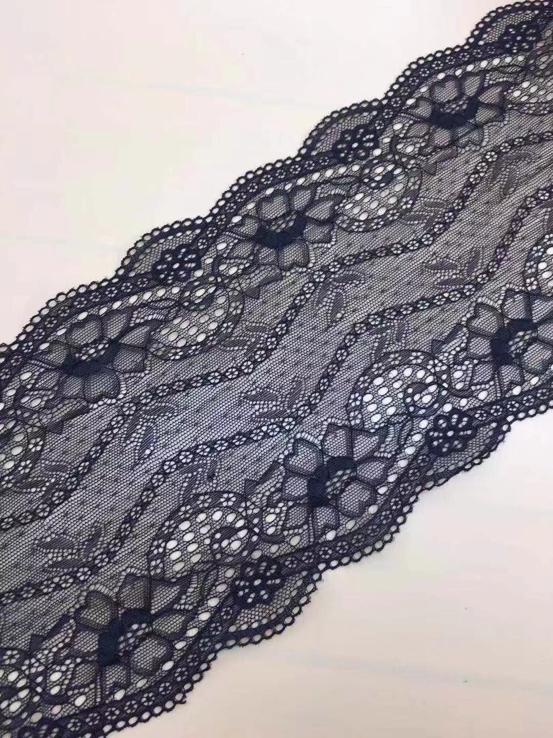 6.7 Inche Width Stretch Black Lace Design 90nylon / 10 Spandex - Etsy